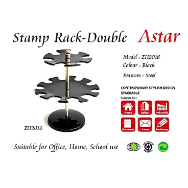 ASTAR Steel Rubber Stamp Rack/ Besi Pemegang Chop ( 10 Holes / 16 Holes ...
