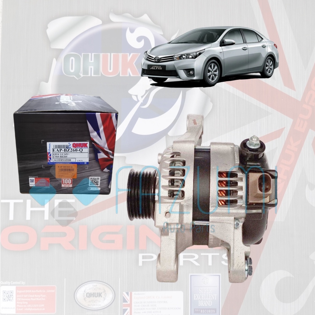 Toyota Altis 2016 QHUK Alternator 3 Pin | Shopee Malaysia