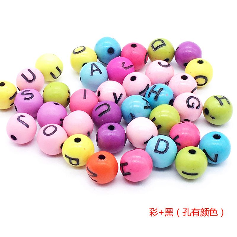 8mm English Alphabet beads diy children's beaded jewelry accessories ...