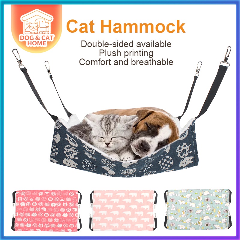 Pet hammock Dog Cat Hammock fluffy soft Hanging bed in the cage | Shopee Malaysia