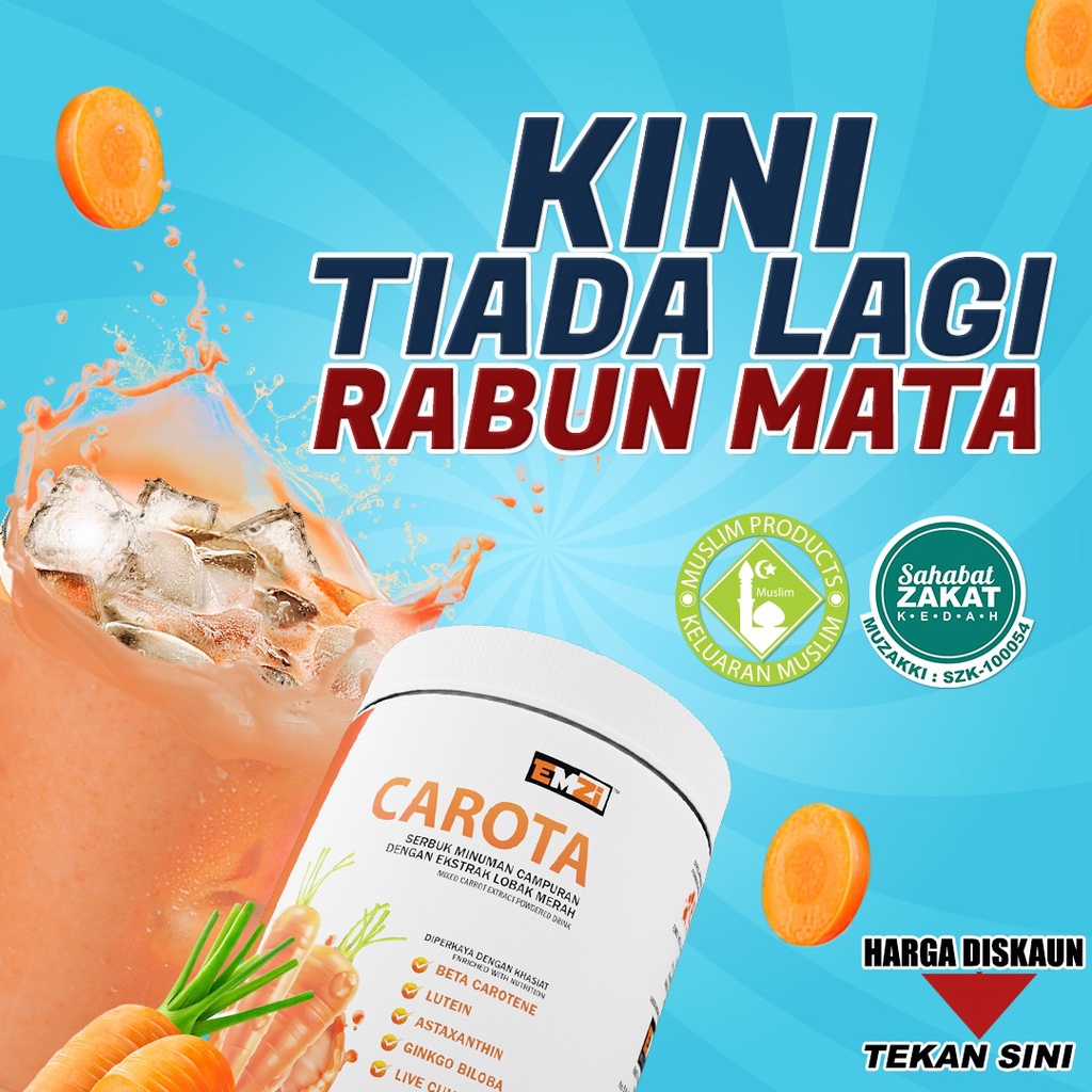 Carota EMZI Carrot Susu Original HQ Rawat Mata Rabun Silau Minda + FREE ...