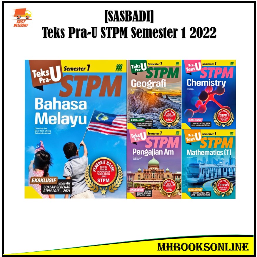[MH] SASBADI: Teks Pra-U STPM Semester 1 Edisi 2022 | Shopee Malaysia
