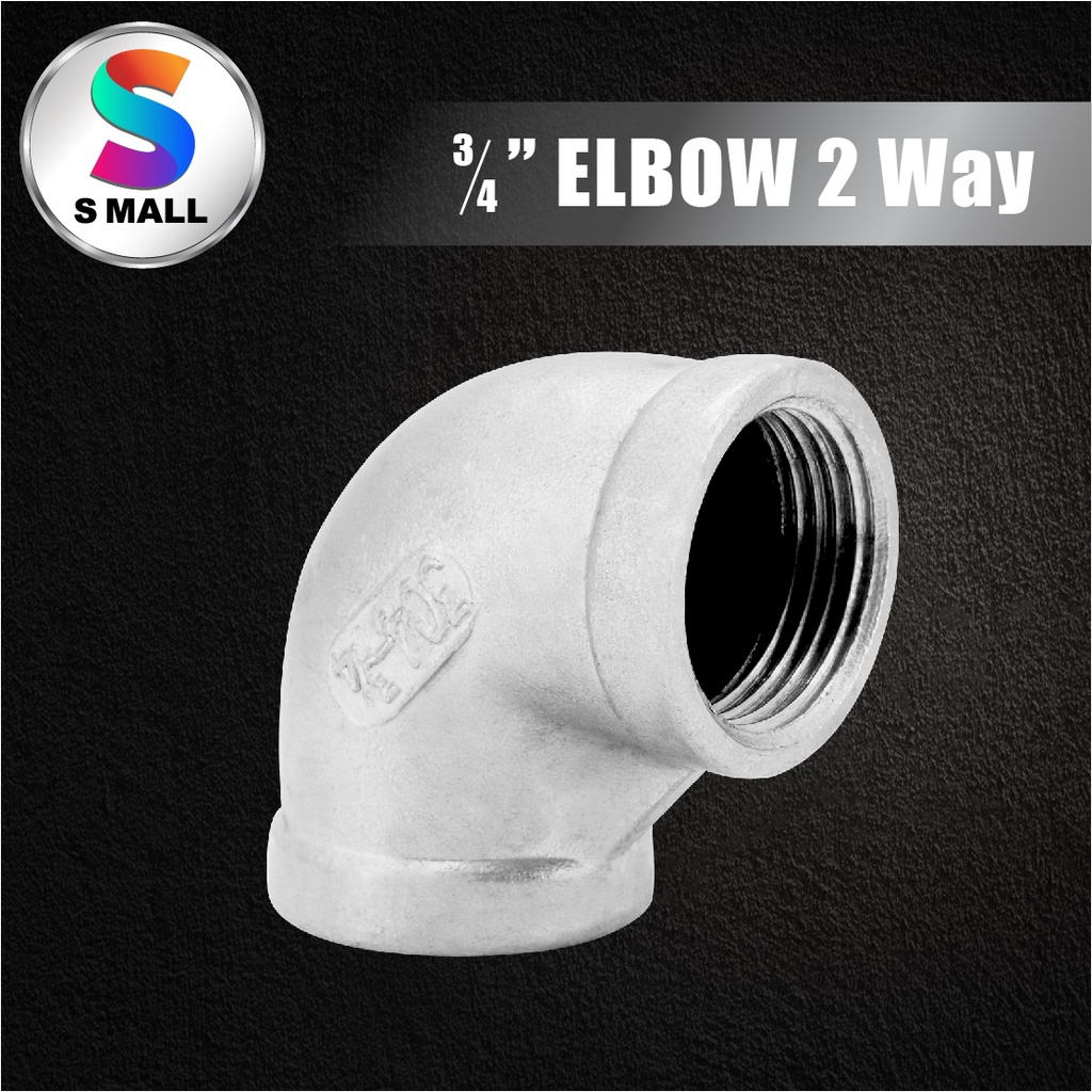 S MALL Stainless Steel SUS304 Pipe Fitting Tee Elbow socket Nipple ...