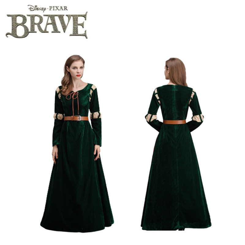 Merida Brave Princess Dress Soft And Comfortable For Cosplay And Play ...
