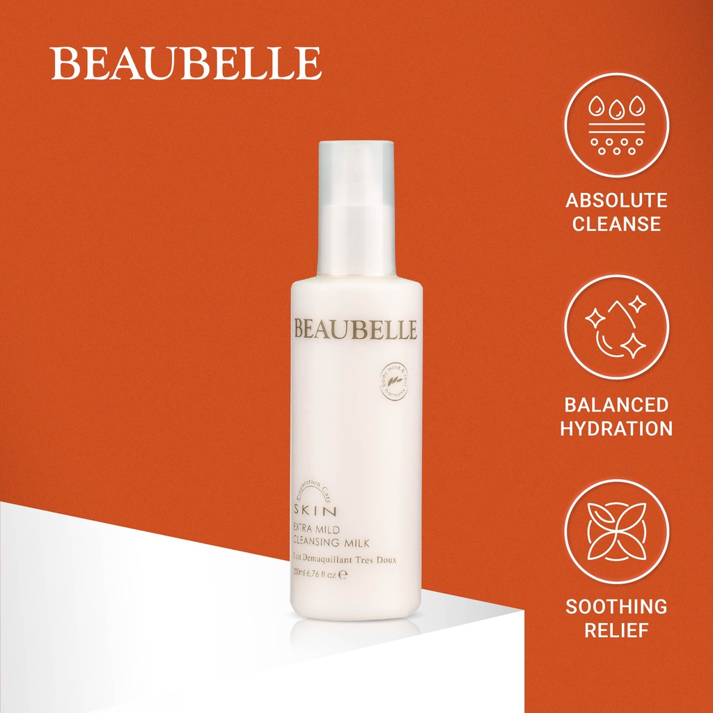 BEAUBELLE Extra Mild Cleansing Milk Cleanser Great for Dry Skin Mature ...