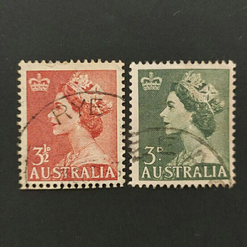1953 Stamp Australia-Unique Used Stamp-Portrait Of Queen Elizabeth lI ...