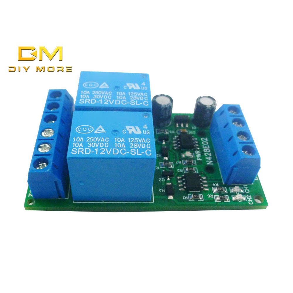 DIYMORE DC12V 2CH RS485 Modbus Rtu Relay Module Board | Shopee Malaysia