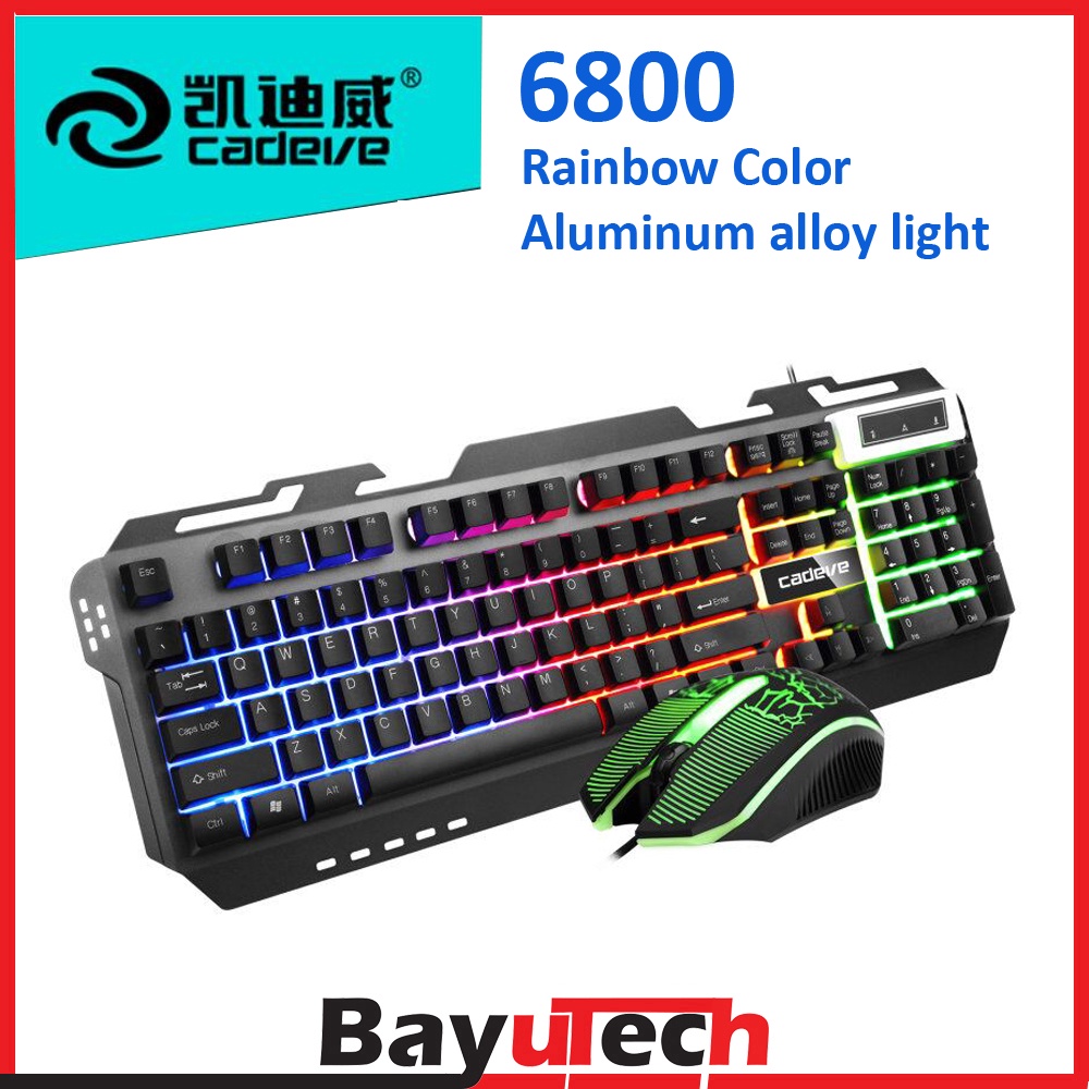 K-Snake K4 KEYBOARD ONLY / Cadeve 6800 KBM Aluminum Alloy Wired RGB ...