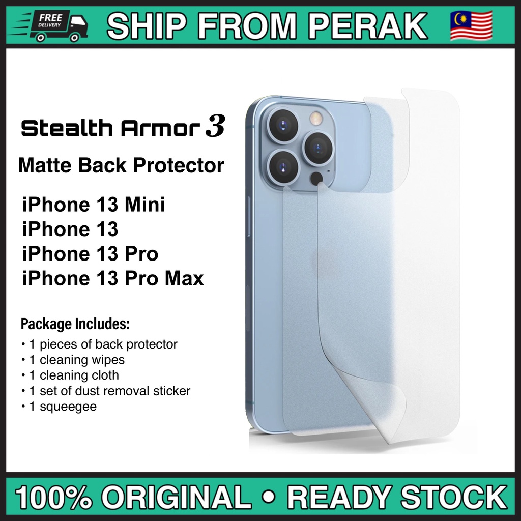 Matte Anti Fingerprint Back Protector Film for iPhone 16 15 14 13 12 ...