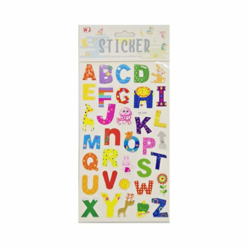 ABC Alphabet Stickers / Colorful Abc Sticker / Pelekat Abc | Shopee ...