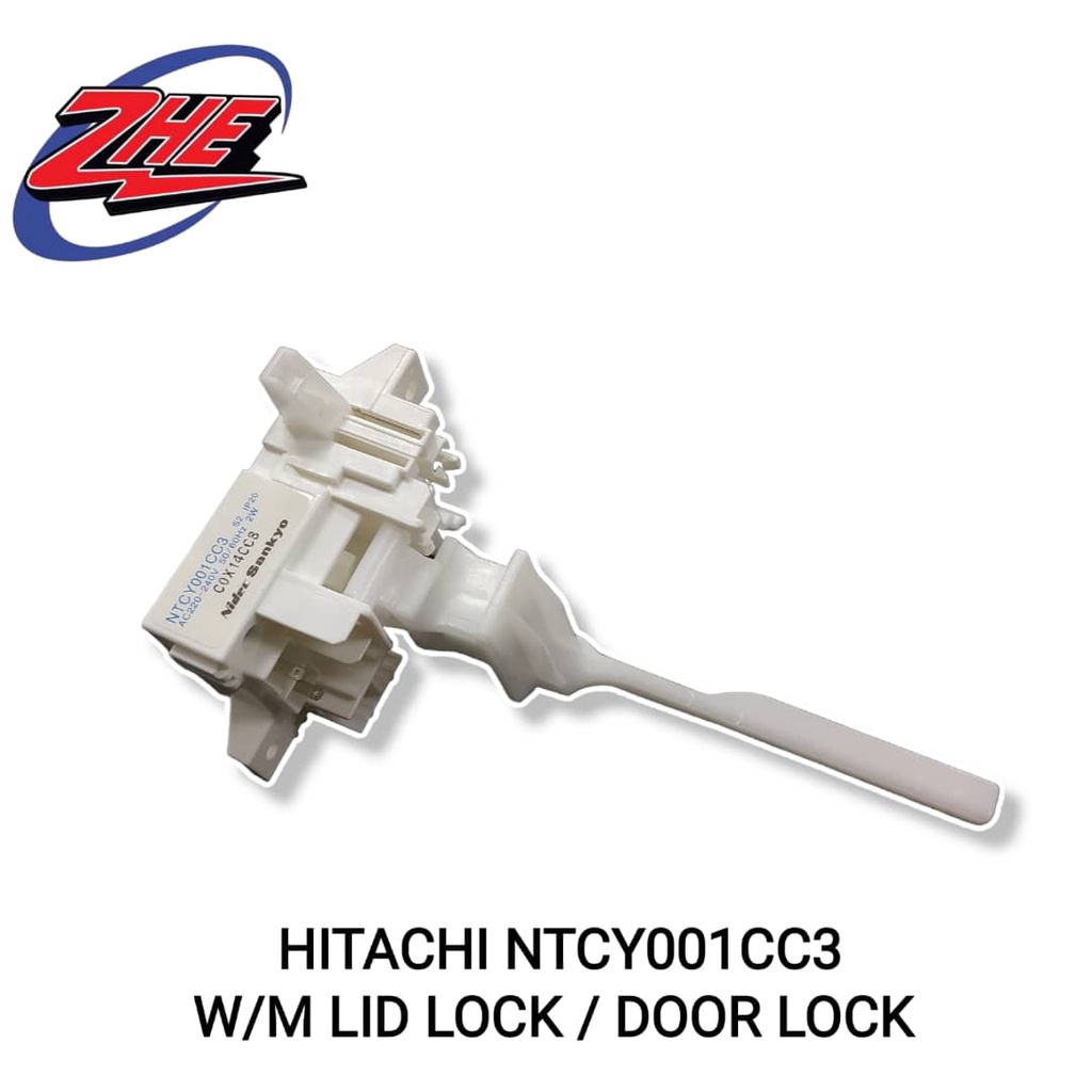 HITACHI NTCY001CC3 LID LOCK WASHING MACHINE DOOR SWITCH / SUIS PINTU MESIN BASUH (6804/104-0027 ...
