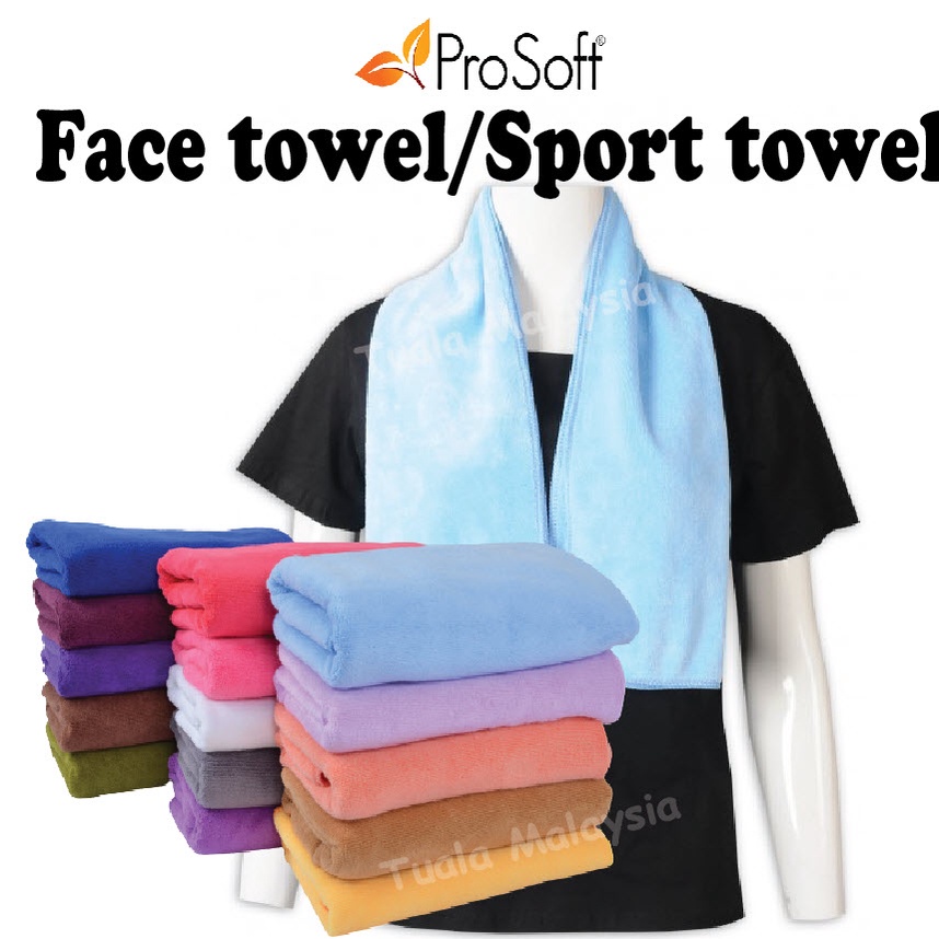 Tuala Muka Face Towel Kain Tuala Sport Towel Microfiber Tuala sukan ...