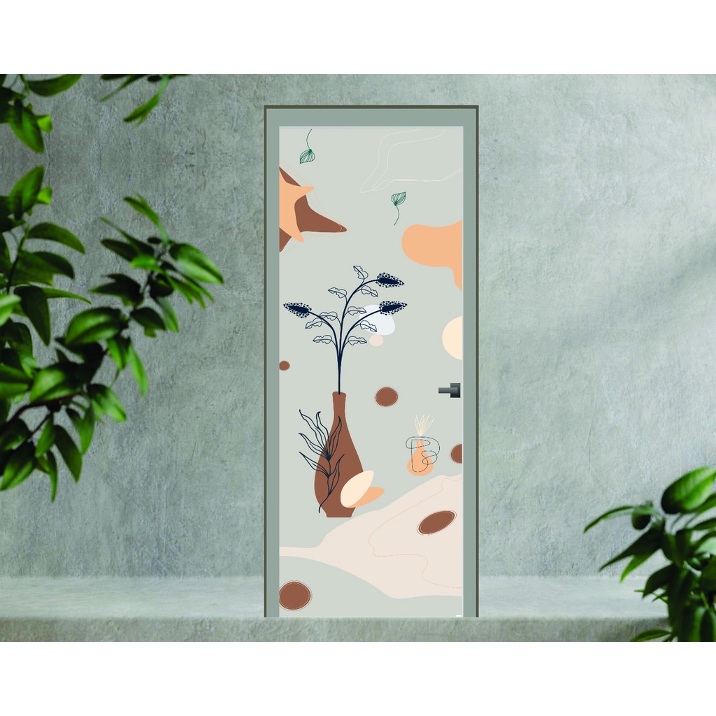 Bathroom Toilet Door Sticker Minimalist Aesthetic Motif | Shopee Malaysia