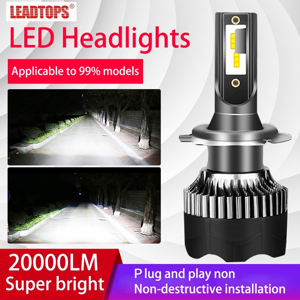 LEADTOPS CSP Chip Car LED Auto Headlight Bulb Car LED Fog Light 4300K ...