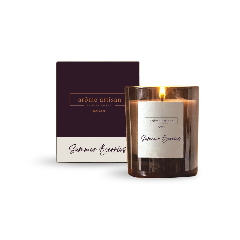 Arôme Artisan Scented Candle Summer Berries 80G | Shopee Malaysia