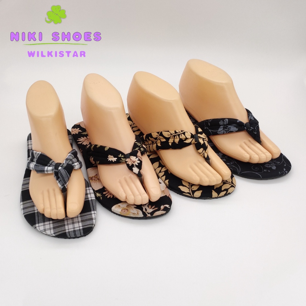 WK Ladies Sandal | Selipar Women | Slipper Flowers | Slipper Cloth ...