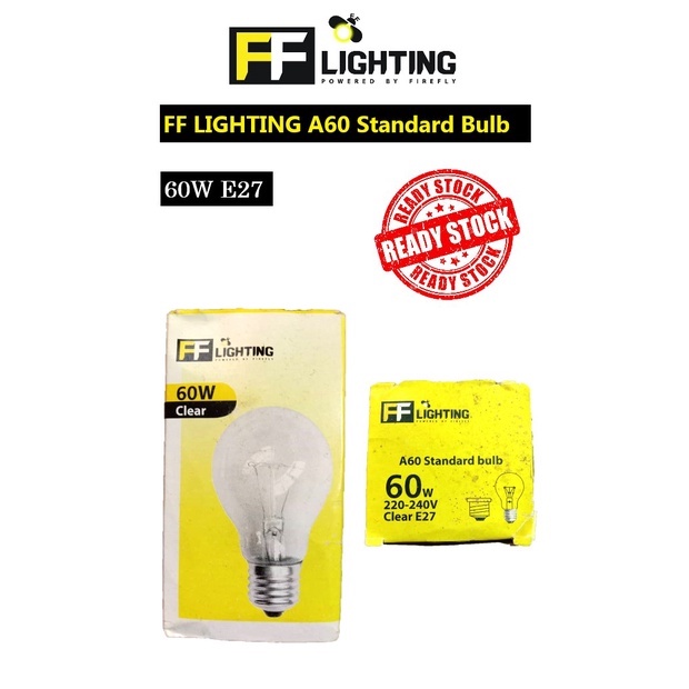 FF LIGHTING A60 Standard Bulb 60W (10Pcs) | Shopee Malaysia