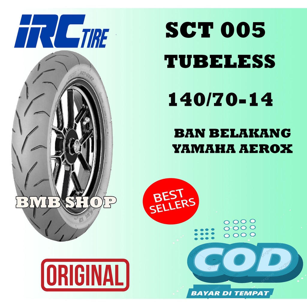 Original IRC SCT005 140/70-14 Tubeless Motorcycle Tires for Aerox Rear ...