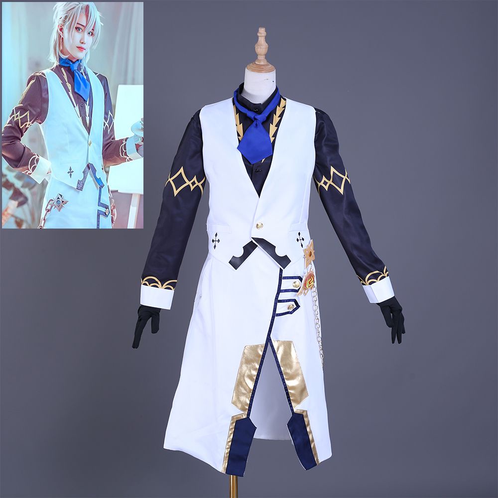 Genshin Impact Albedo Cosplay Costume With Full Set Of Accessories For ...