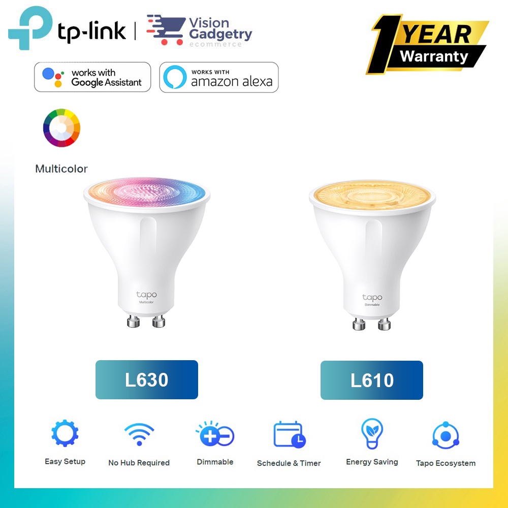 TP-Link Tapo L610 L630 Smart GU10 Spotlight Bulb Wifi Multicolor ...