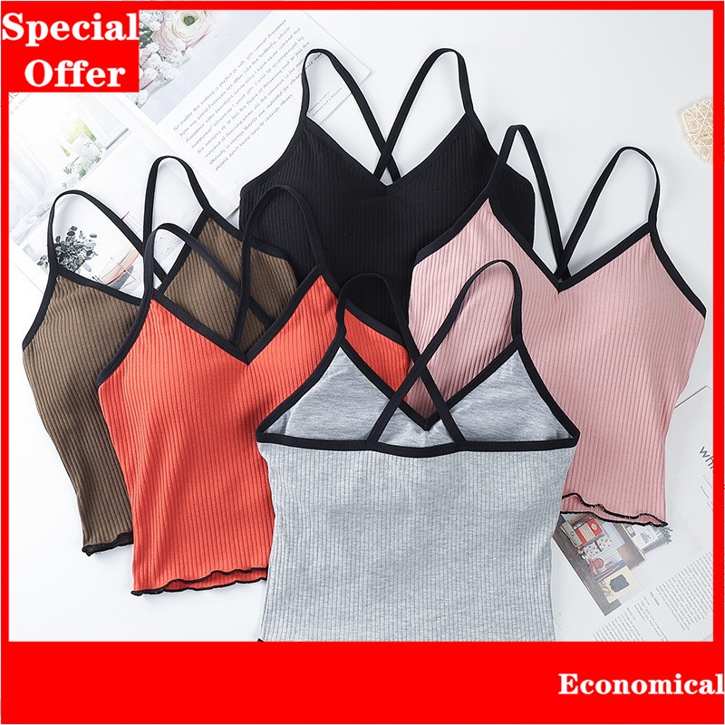 New Style Girls Versatile Vest Small Breasts Look Big Underwear ...