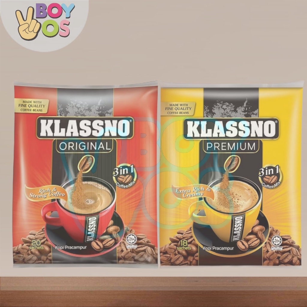 Klassno 3 in 1 Instant Coffee Original 20's/Premium 18's | Shopee Malaysia