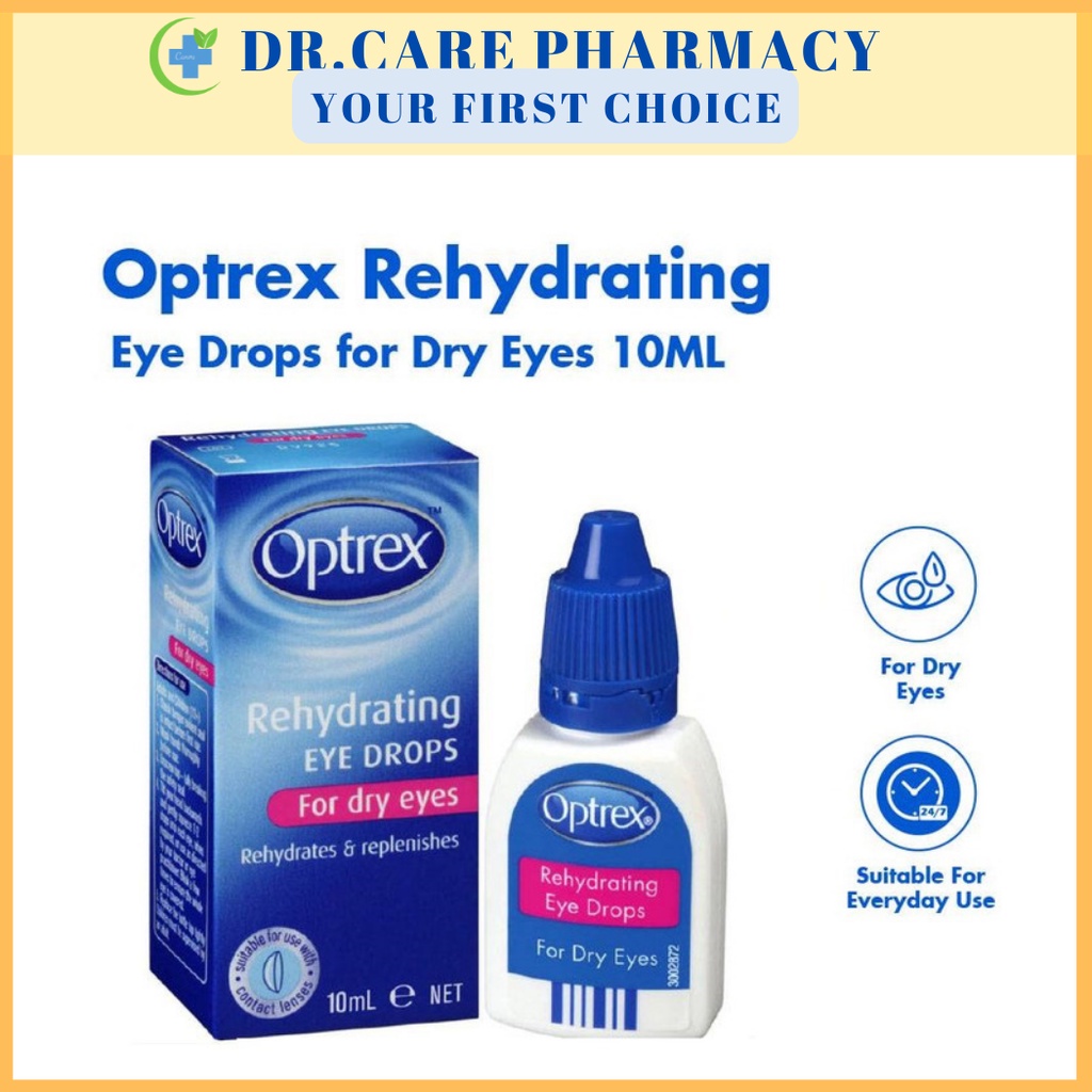 Optrex Rehydrating Eye Drops for Dry Eye 10mL (EXP01/2024) | Shopee ...