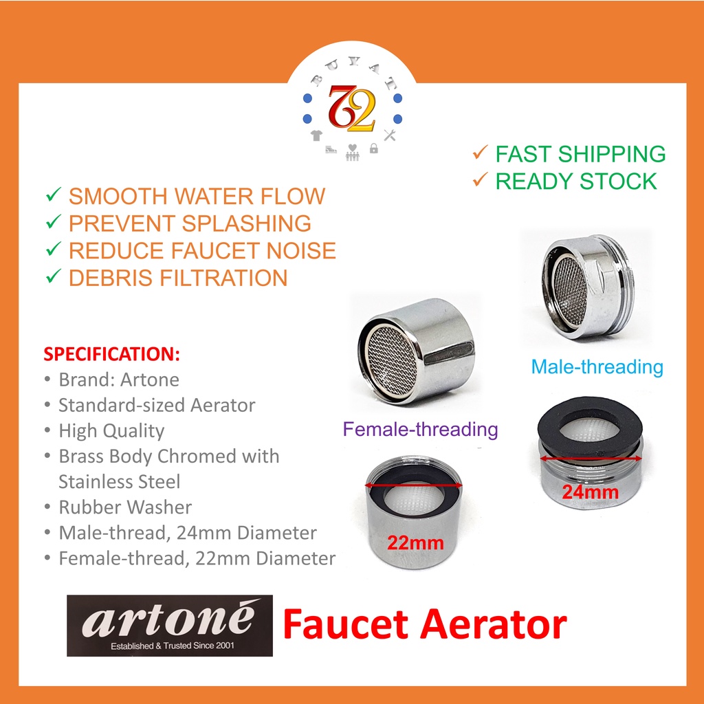 Artone Standard-sized Faucet Aerator for Water Tap | Shopee Malaysia