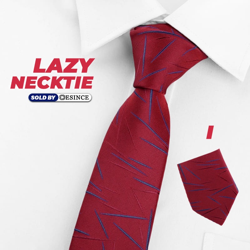 🇲🇾 DESINCE Gentlemen NeckTie 8cm Smart Business Easy No Knot Rubber ...