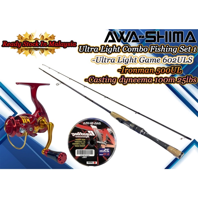 AWA-SHIMA ULTRA LIGHT FISHING SET 1 SELLING | Shopee Malaysia