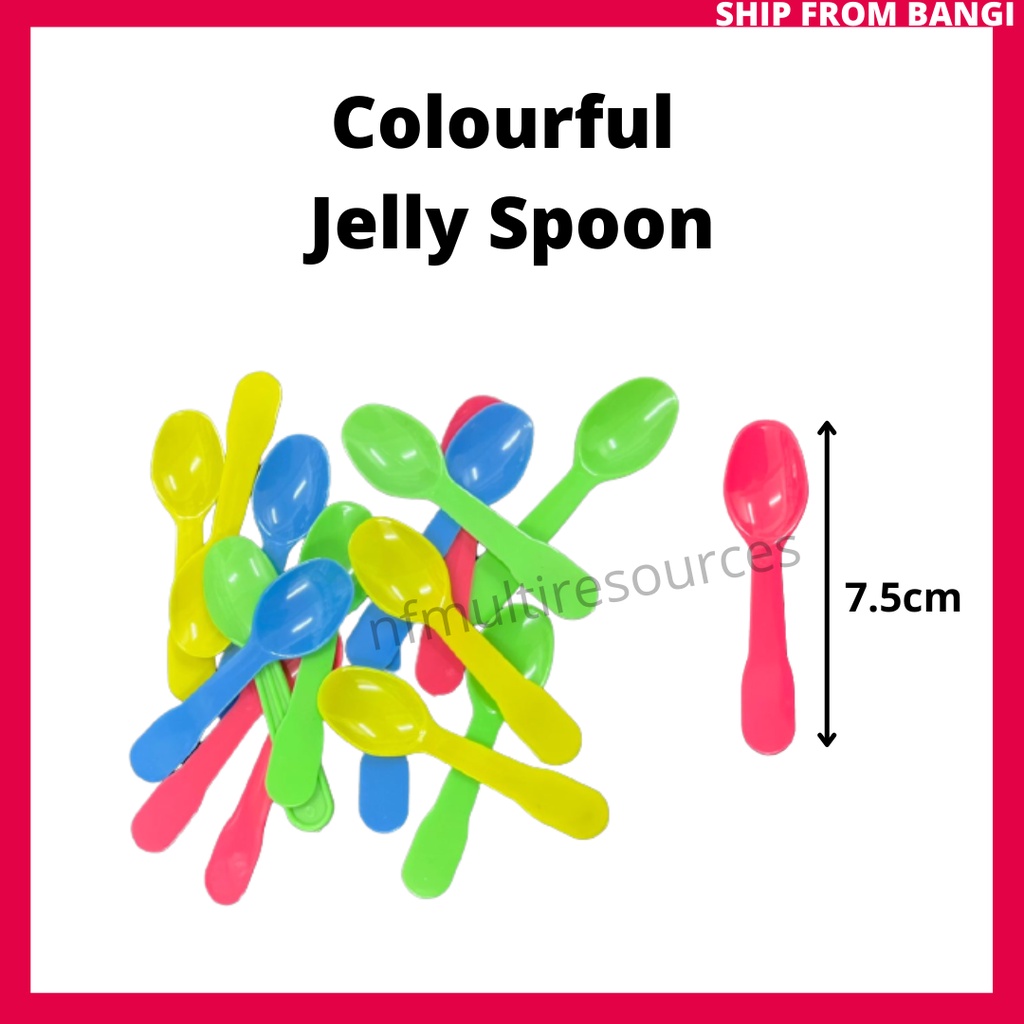 Sudu aiskrim jelly puding kecil plastik mini pudding plastic spoon ice ...