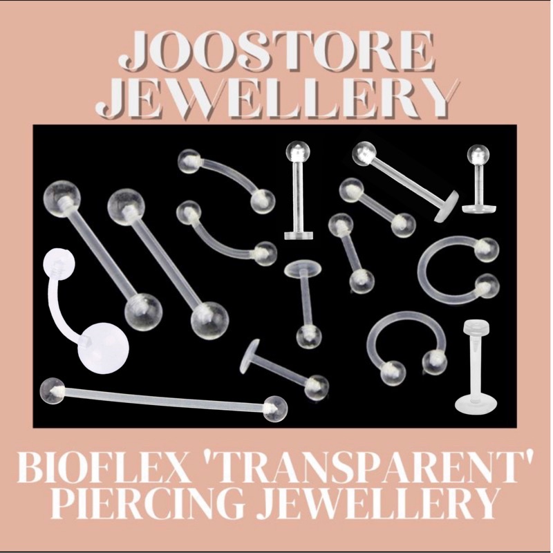 🇲🇾Msia Readystock🇲🇾 TheJoostoreMY Bioflex Plastic Tongue Eyebrow ...