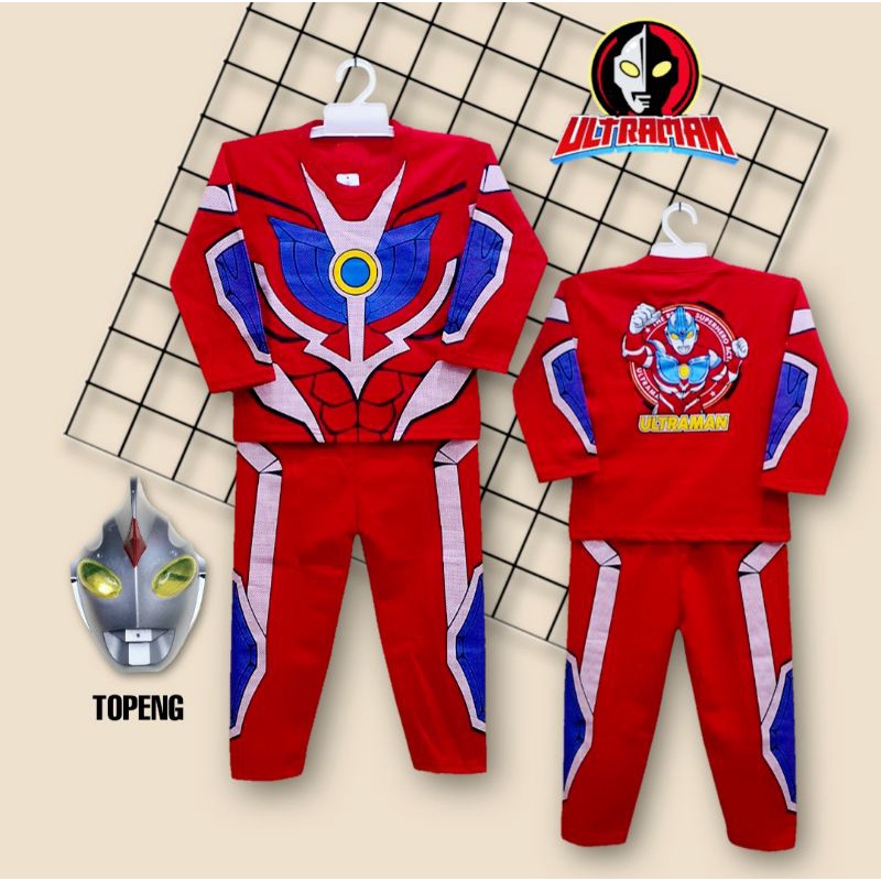 ULTRAMAN SUPERHERO COSTUME 1-10 YEARS AGE ULTRAMAN MASK / ULTRAMAN KOST ...