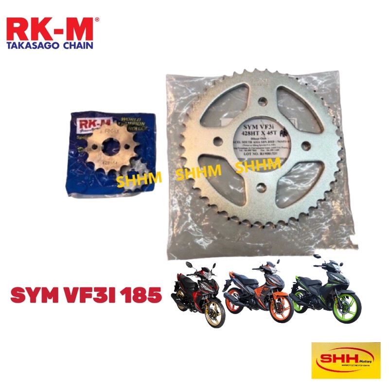 SYM VF3I VF3 RKM 428 FRONT REAR SPROCKET 1PCS | Shopee Malaysia