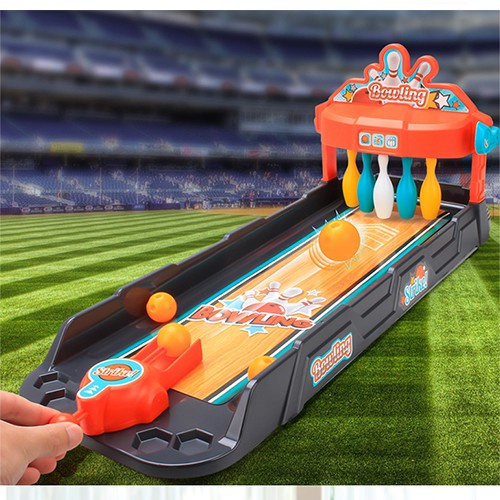 Mini Tabletop Bowling Game Indoor Desktop Bowling Toy Football Ejection ...