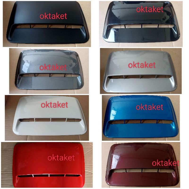 MESIN Air Flow Air Scoop Universal car engine hood Fortuner Pajero ...