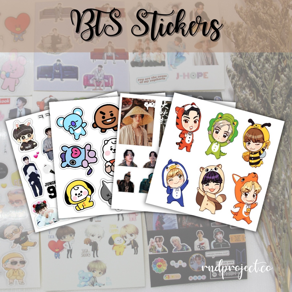 Sticker BTS BT21 Sticker Sticker Aesthetic Sticker Custom Sticker ...