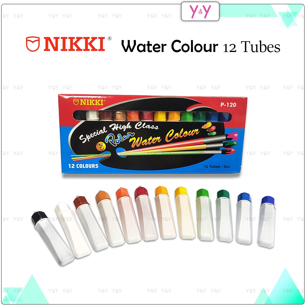Nikki Special High Class Water Colour 12 Tubes - 5cc / Art Watercolor ...