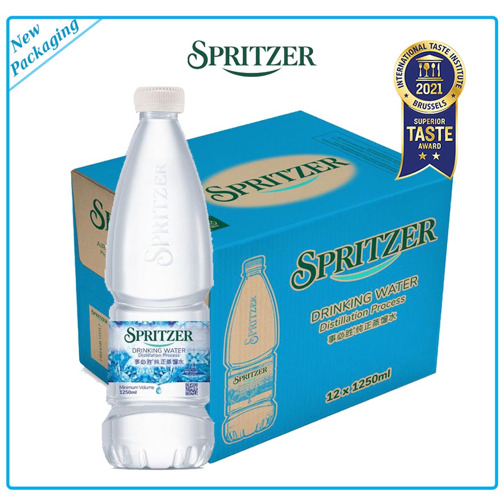 Spritzer Distilled Water 1.25L X 12 New Packaging | Shopee Malaysia