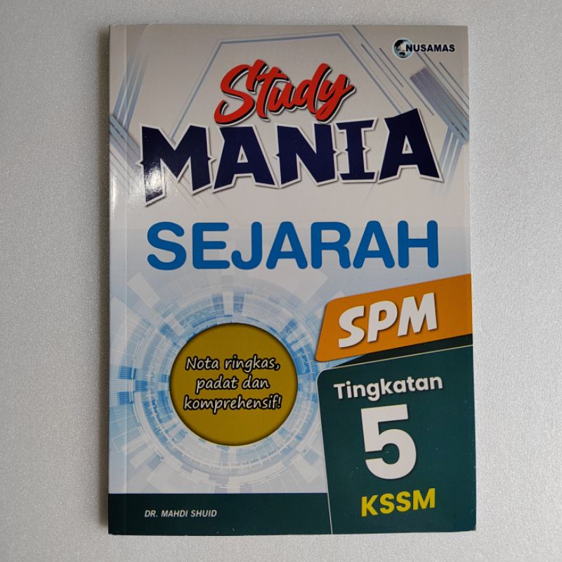 [2022] Buku Rujukan Study Mania Sejarah SPM Tingkatan 5 KSSM | Shopee ...