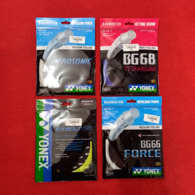 Yonex BG 66 Ultimax/Aerosonic/BG 65 Titanium/Exbolt 63/BG 66 Force ...