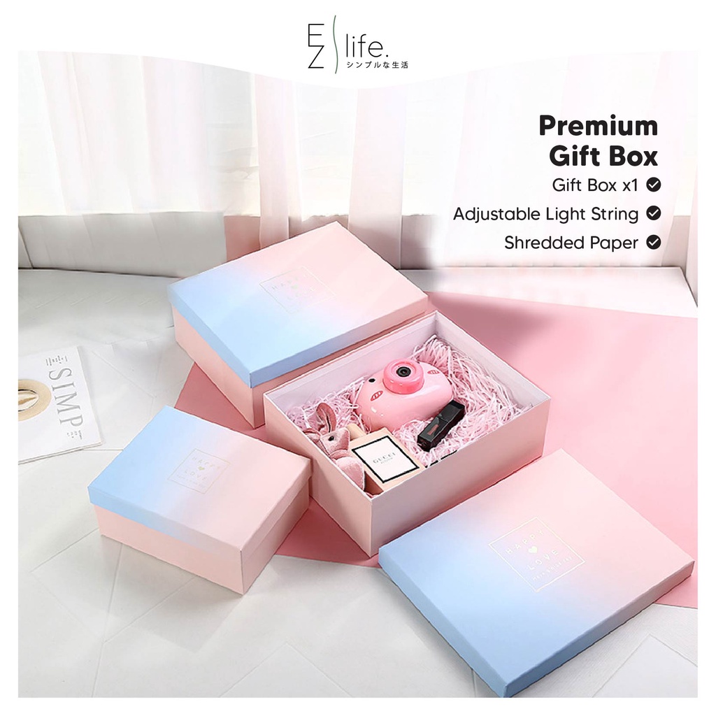 BUY 1 FREE 1 Gift Box Door Gift Surprise Present Couple Anniversary ...