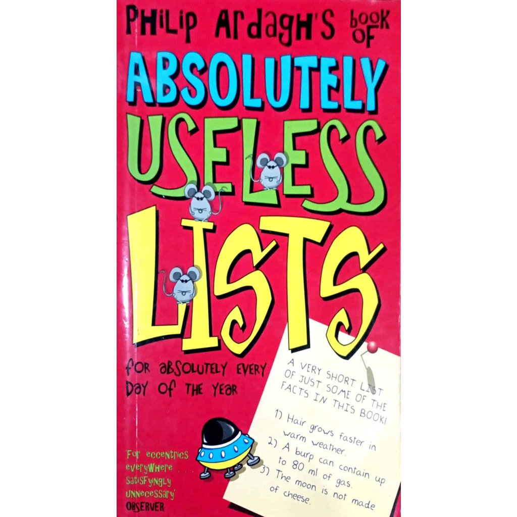 [BnB] Philip Ardagh's Book of Absolutely Useless Lists for Absolutely ...