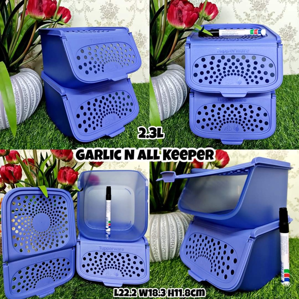 Tupperware Garlic N All Keeper (Garlic Keeper) 2.3L/3L/5.5L x1 pcs ...