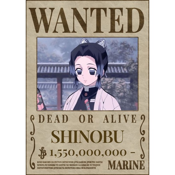 Demon Slayer Custom Wanted Poster Anime | Shopee Malaysia