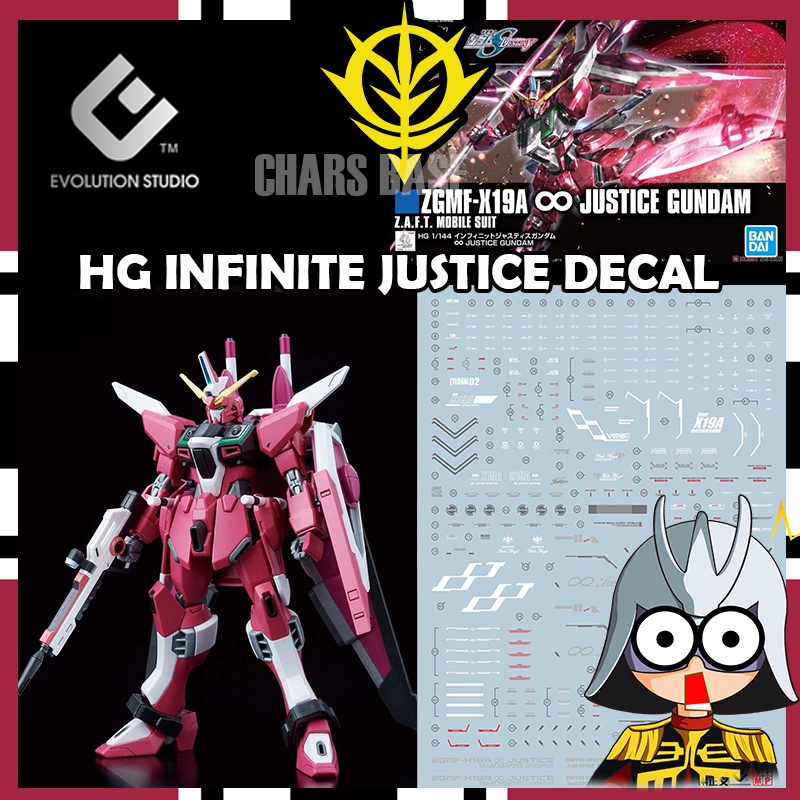 EVO DECAL HGCE INFINITE JUSTICE DECAL | Shopee Malaysia