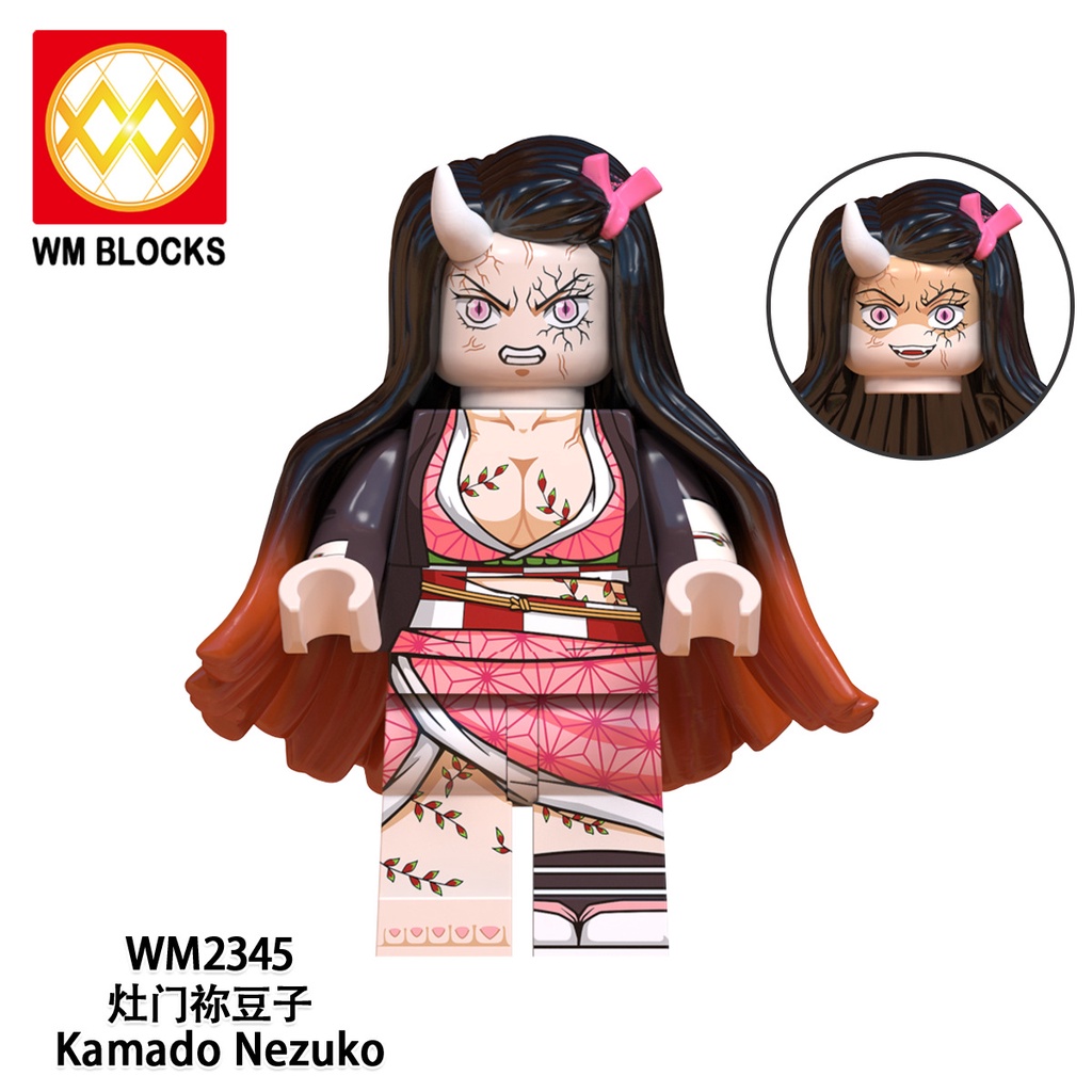 Tanjirou Nezuko Action toy Zenitsu Giyuu Figures Assemble toys Demon ...