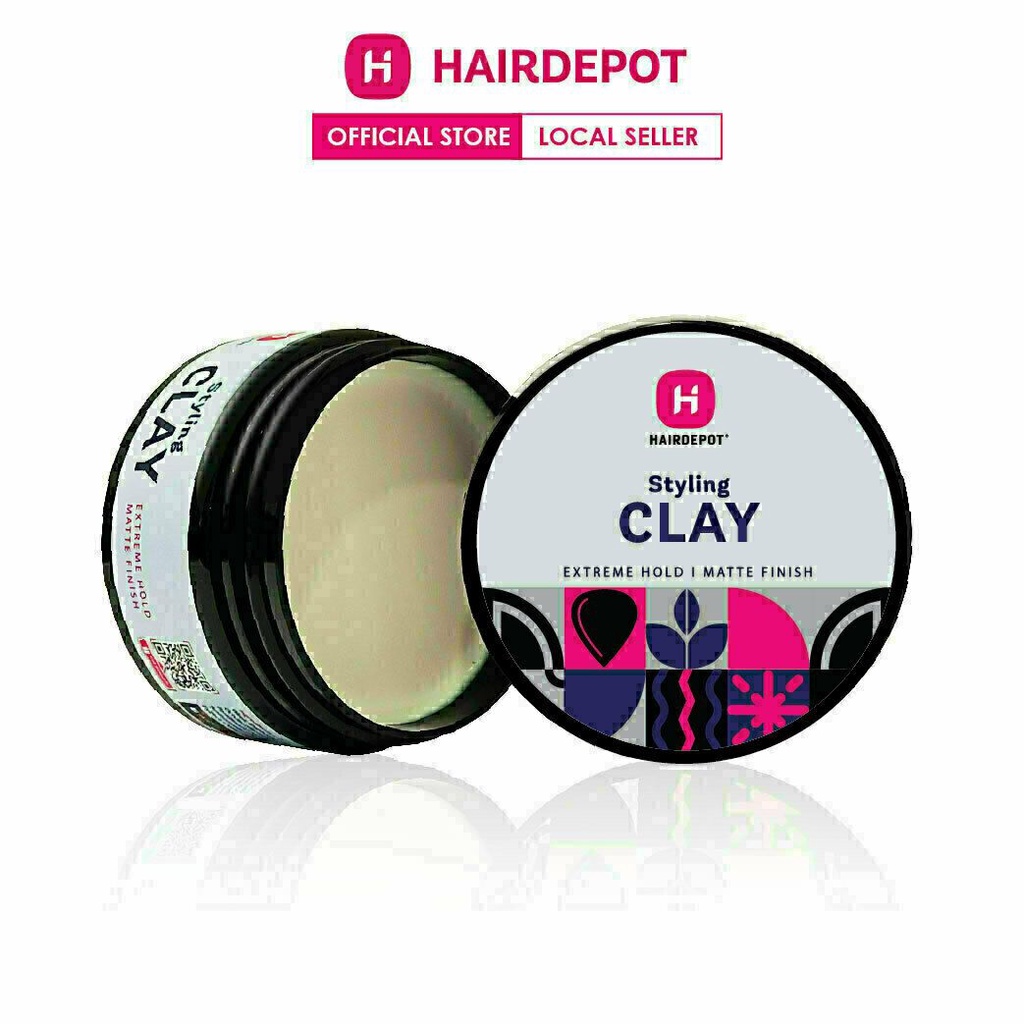 HAIRDEPOT Styling Clay 100ml - Strong Hold Matt Look | Shopee Malaysia