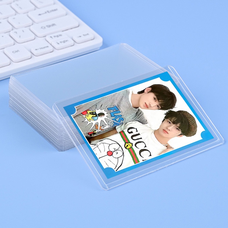 5 Pcs Transparent PVC Card Holder Waterproof Clear Card Cover for ...