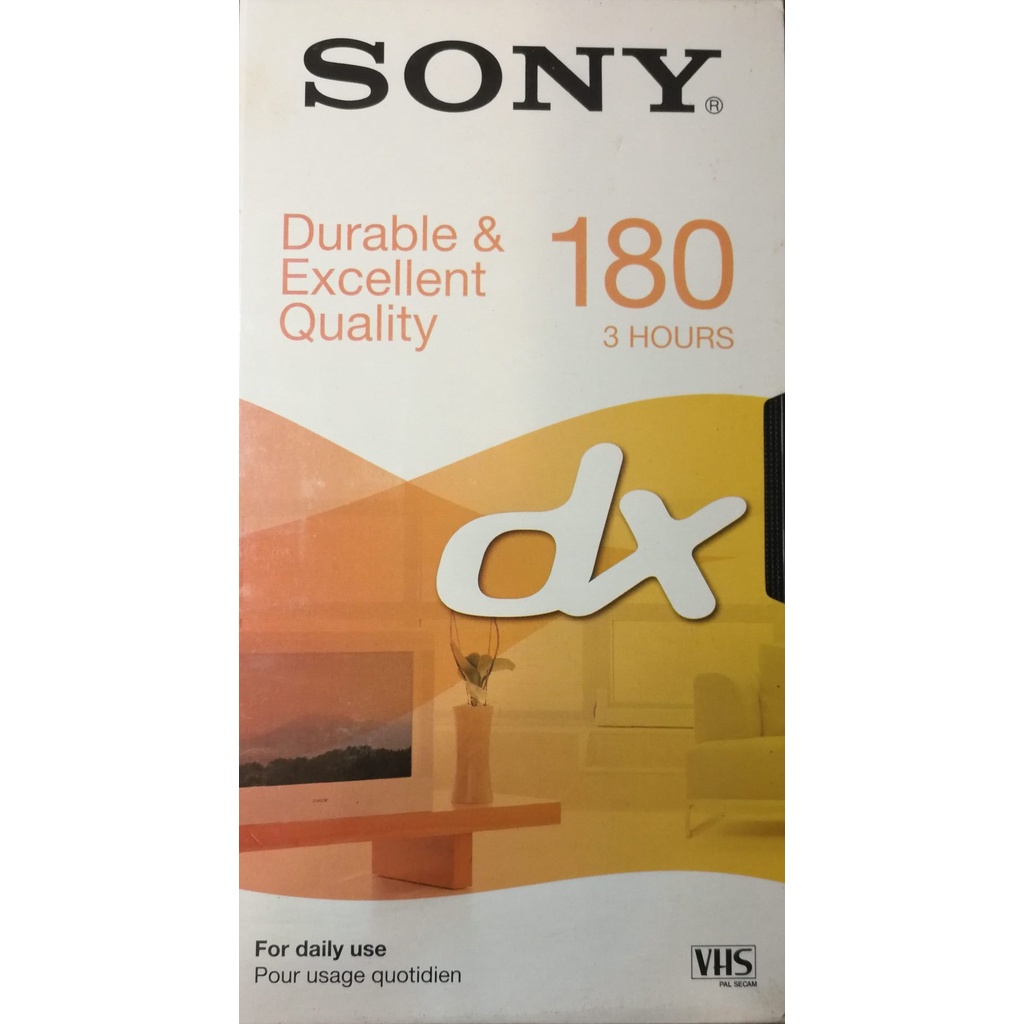 SONY VHS DX 180 Durable & Excellent Quality | Shopee Malaysia